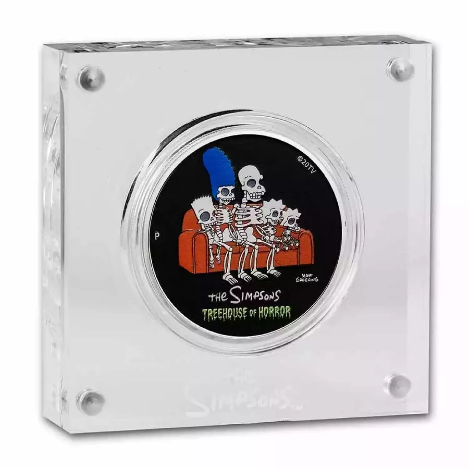 2022 1 oz 2022 The Simpsons: Treehouse of Horror Colorized Silver Coin ...